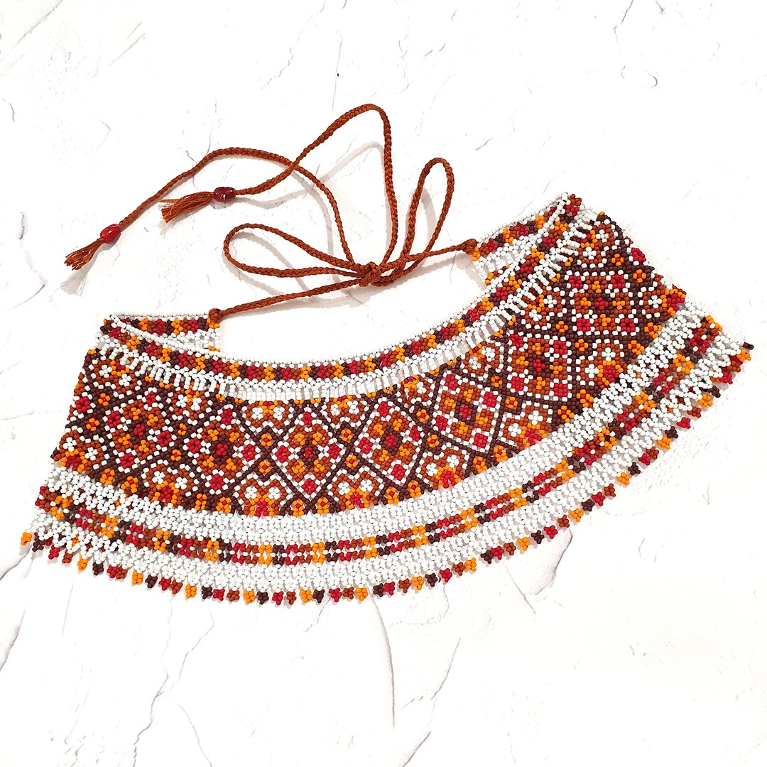 Ukrainian Handmade Necklace, Silyanka Necklace, Ethno Beaded Necklace ...