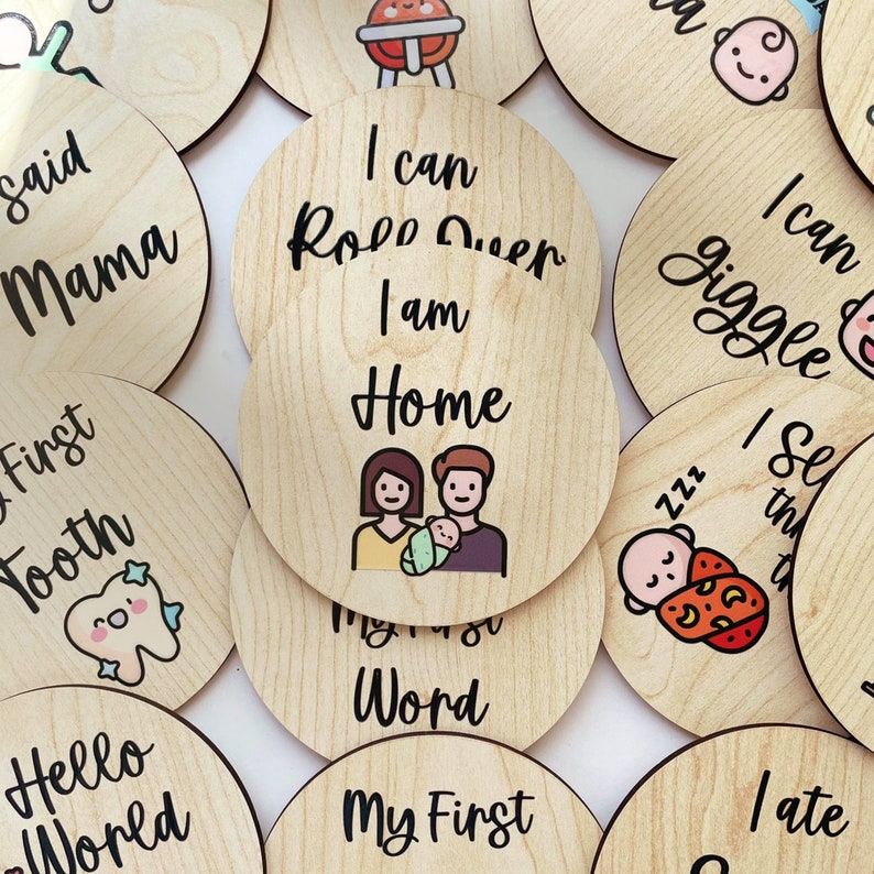 Baby's First Year 16 Activities, Growth Chart, Milestone Cards, My ...