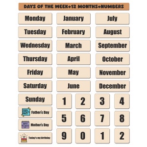 Personalized Wooden Daily Routine Chart, Visual Schedule ...