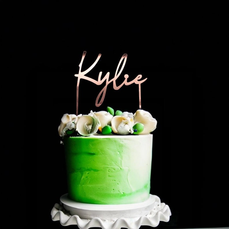 Customizable Name And Age Birthday Cake Toppers Custom Cake Topper