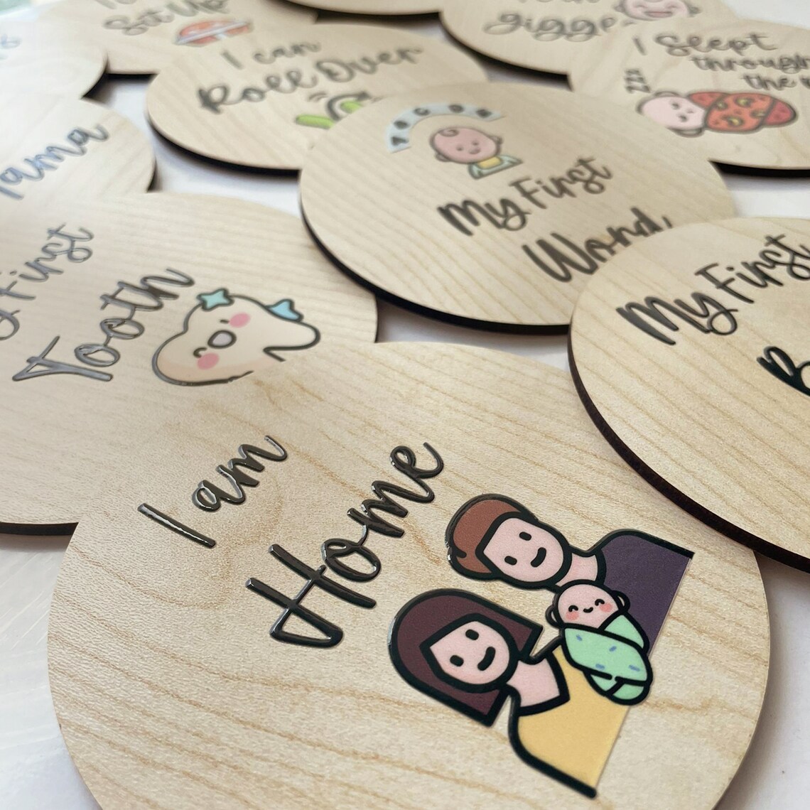 Baby's First Year 16 Activities, Growth Chart, Milestone Cards, My ...