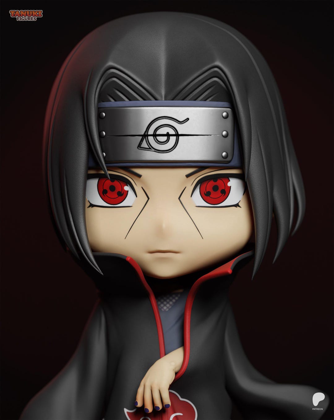 Fan Art Itachi Chibi Figure / Cute Akatsuki Mini Statue / Fan-made ...