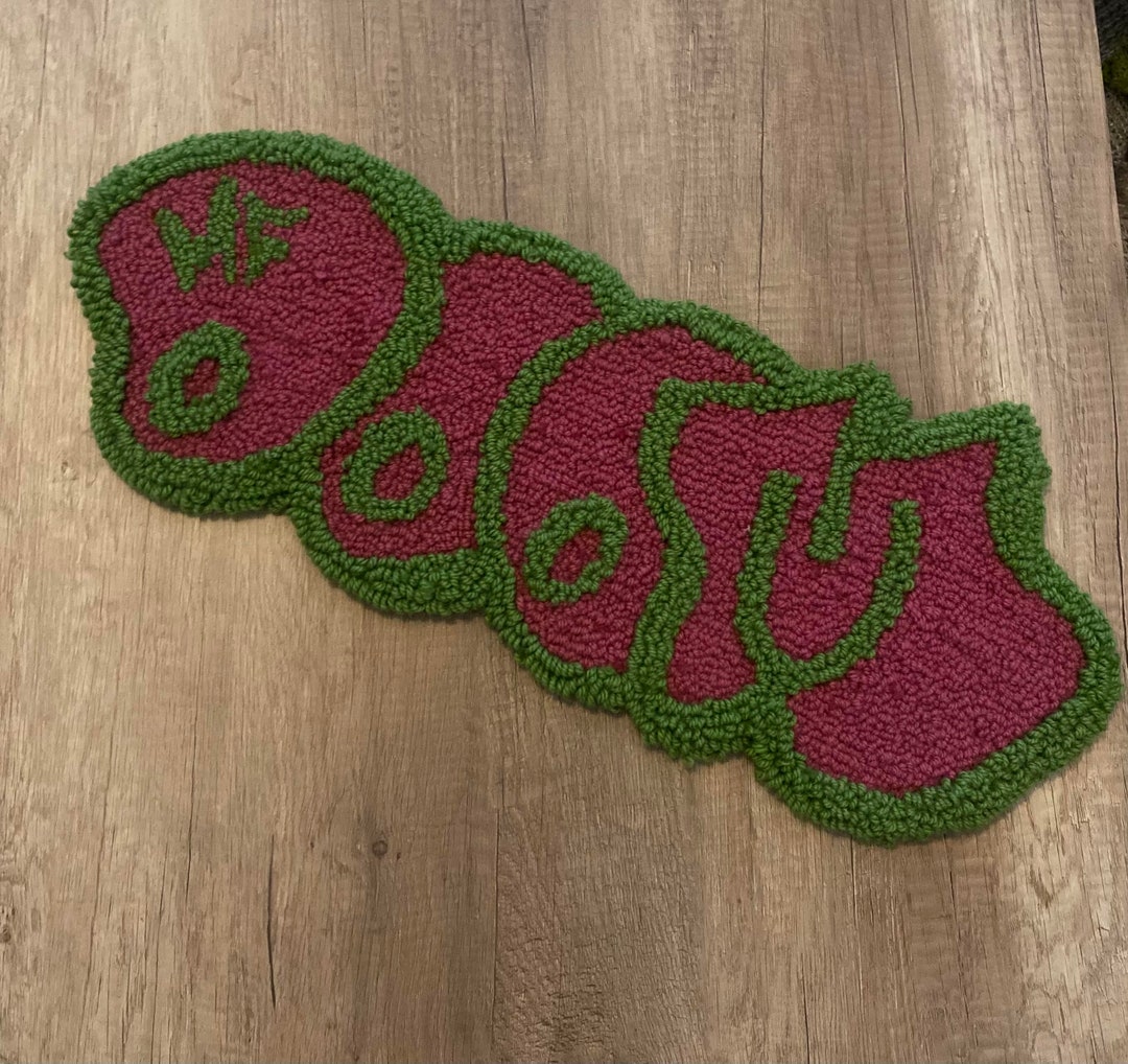 MF Doom Custom Punch Needle Rug / MF Doom Rug / Hiphop Rug / MF Doom ...