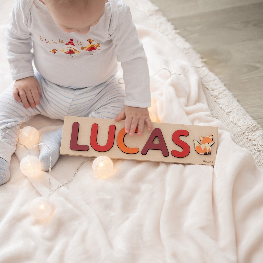1 Year Old Baby Name Puzzle Gift, Busy Board Puzzles for Toddlers ...