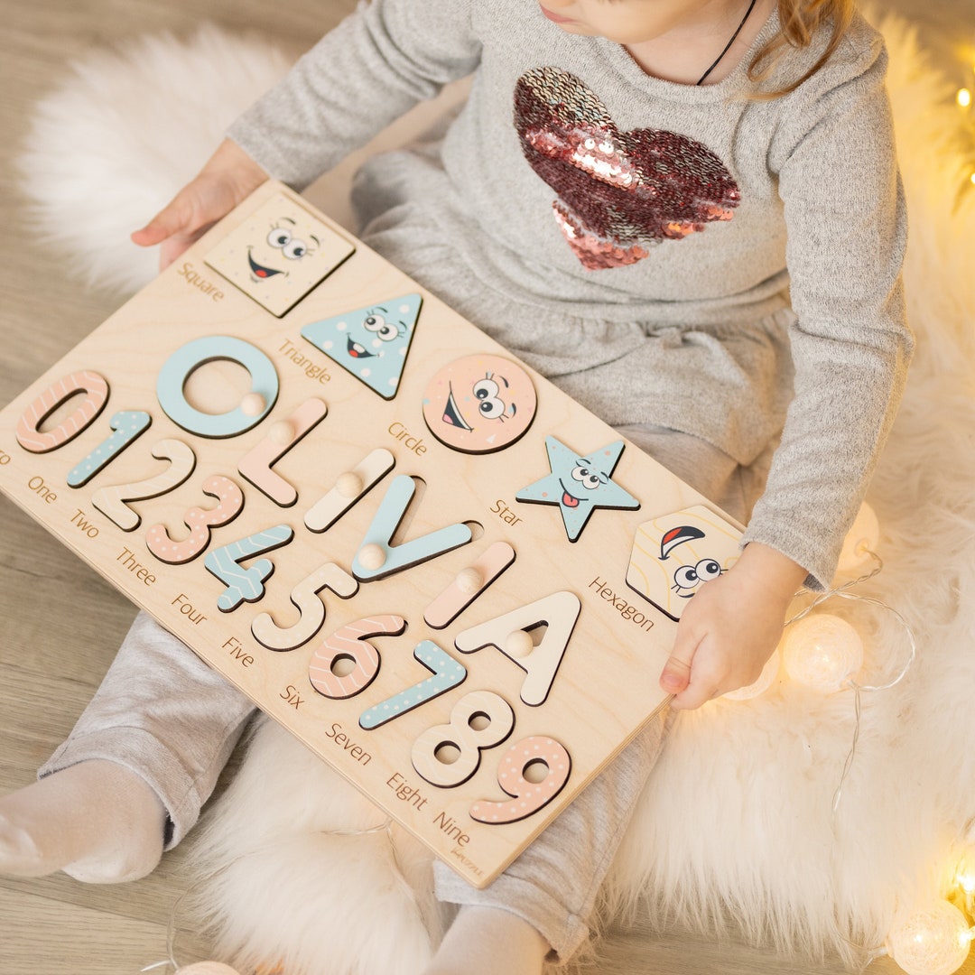 Busy Board Puzzle for Baby Girl, Personalized Gift for Kids ...