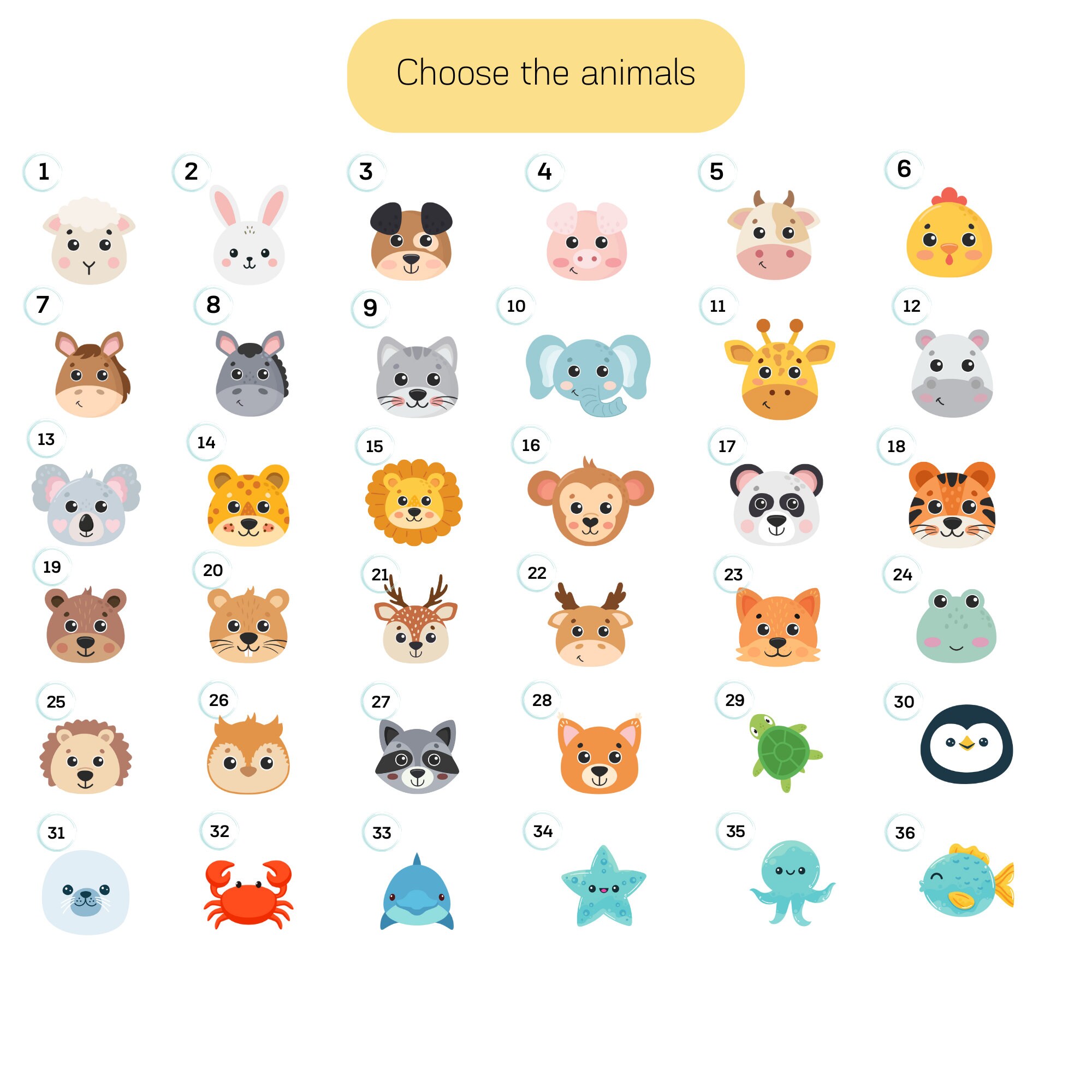 Safari Animals Name Puzzle, Montessori Puzzle Board for Baby ...