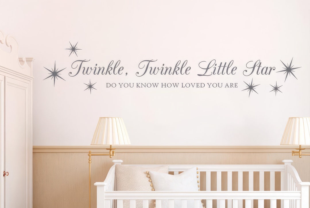 Twinkle Twinkle Little Star Love Wall Stickers Vinyl Art Decals - Etsy