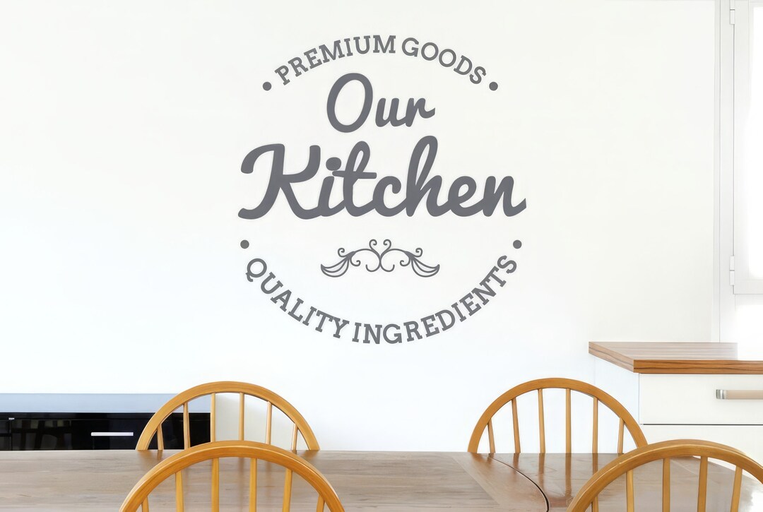 Our Kitchen Premium Ingredients Wall Stickers Vinyl Art Decals - Etsy