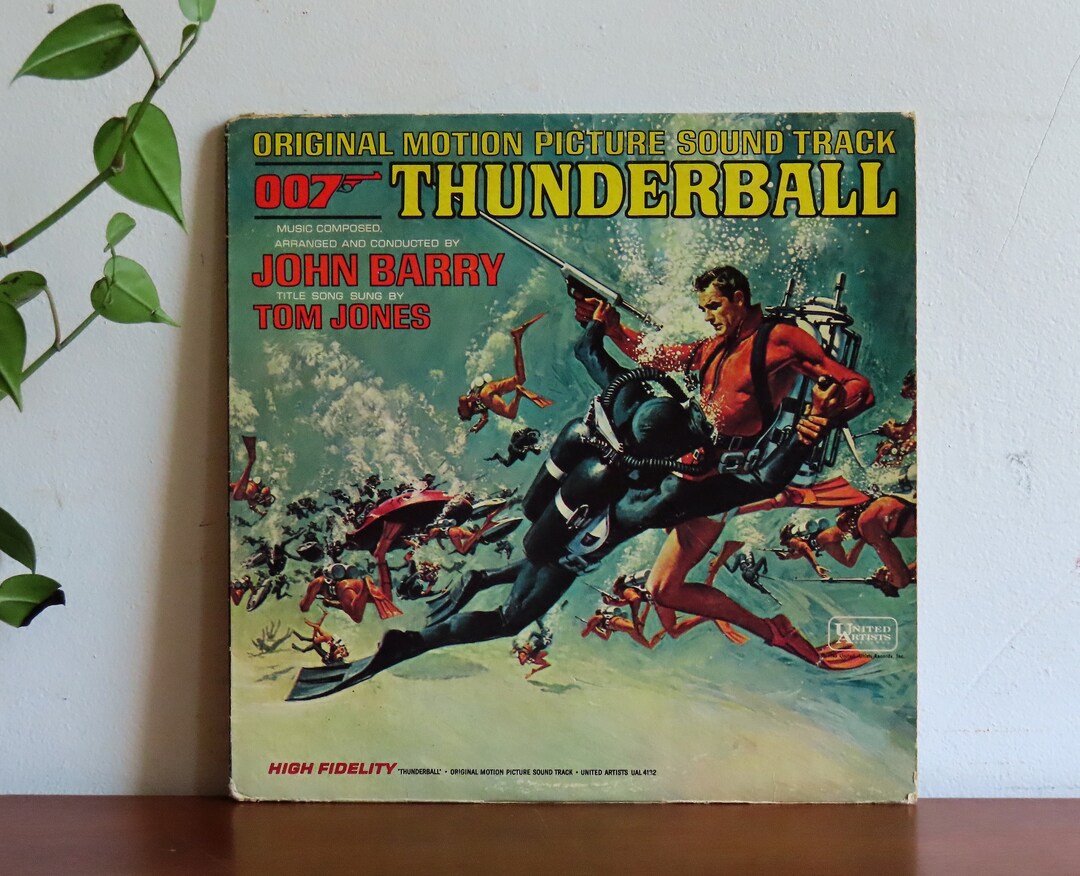 Thunderball Vinyl LP Record - 1960s - James Bond 007 - Original Motion Picture Soundtrack - Etsy