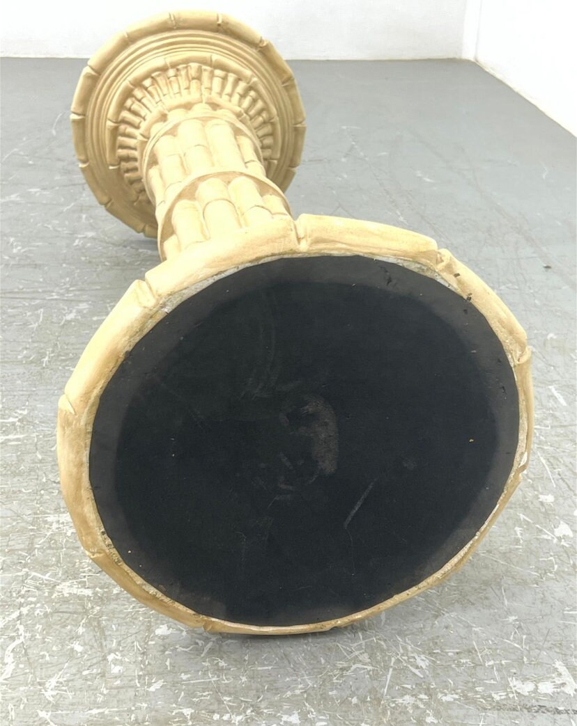 Faux Bamboo Pedestal - Plaster - 1970s Vintage - Plant Stand - Etsy