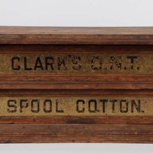 Late 19th Century Clarks O.N.T. Wooden Spool Cabinet Vintage Antique - Etsy