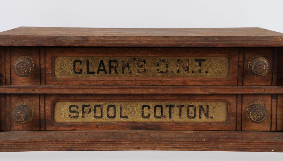 Late 19th Century Clarks O.N.T. Wooden Spool Cabinet Vintage Antique - Etsy