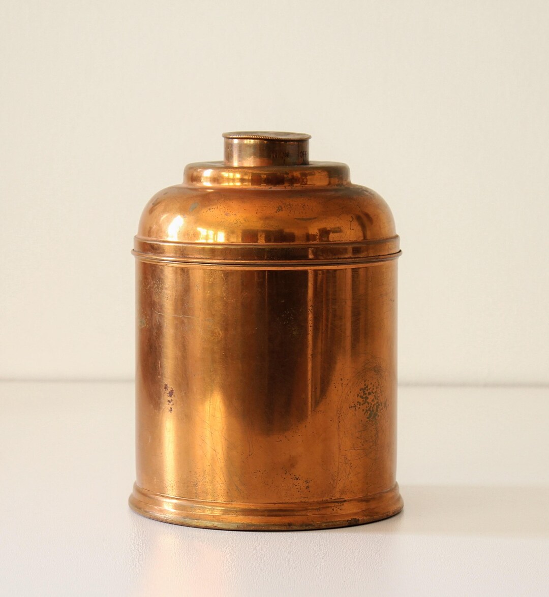 1920s Copper Tobacco Humidor by Rumidor Co. - Made in the USA - Vintage ...