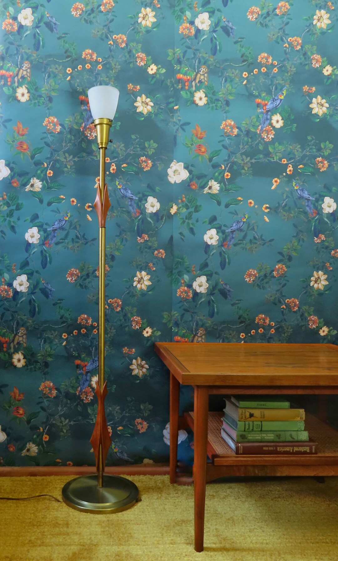 Mid Century Modern Rembrandt Torchiere Floor Lamp Sculpted - Etsy