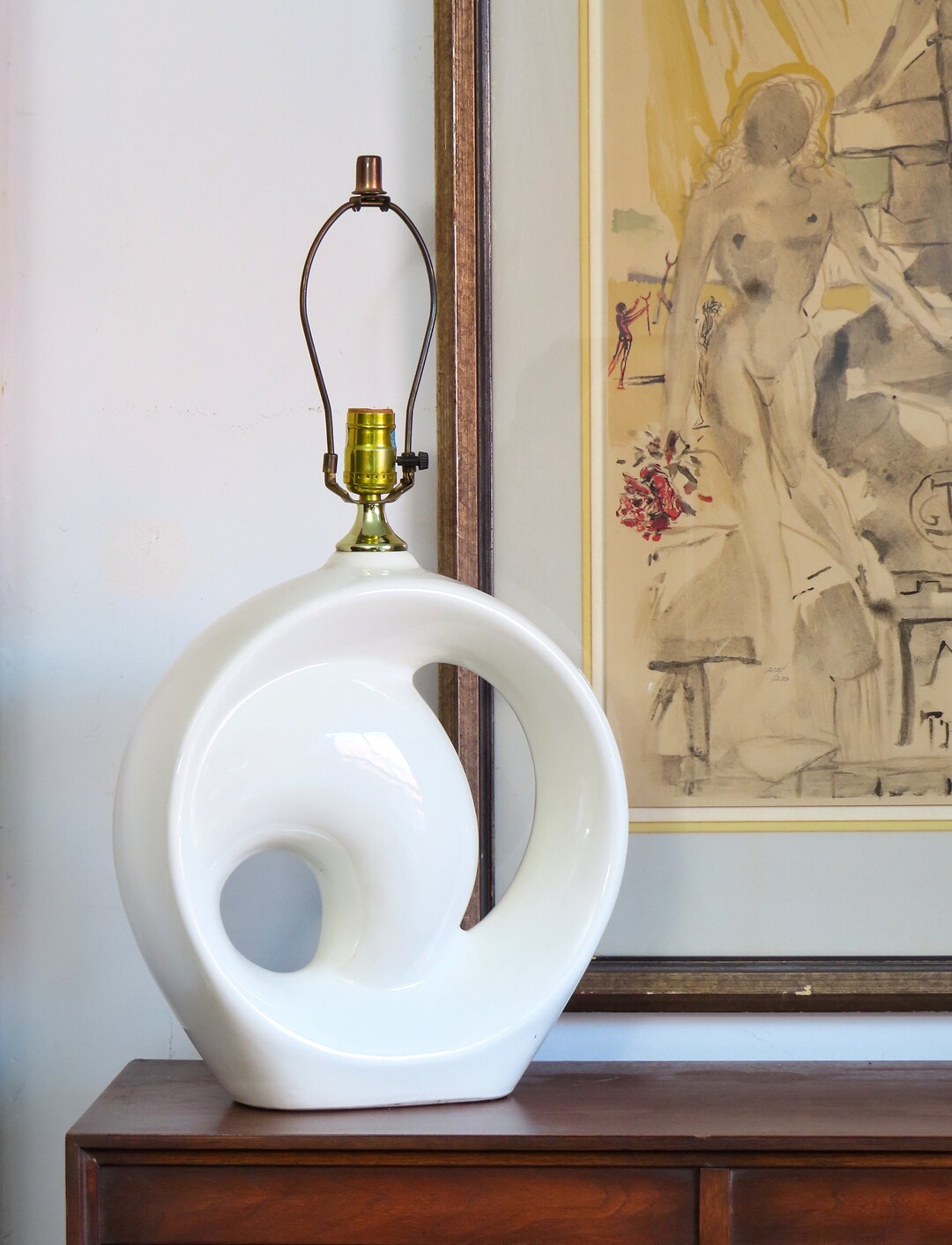 Postmodern Ceramic Sculptural Table Lamp 1970s - Etsy