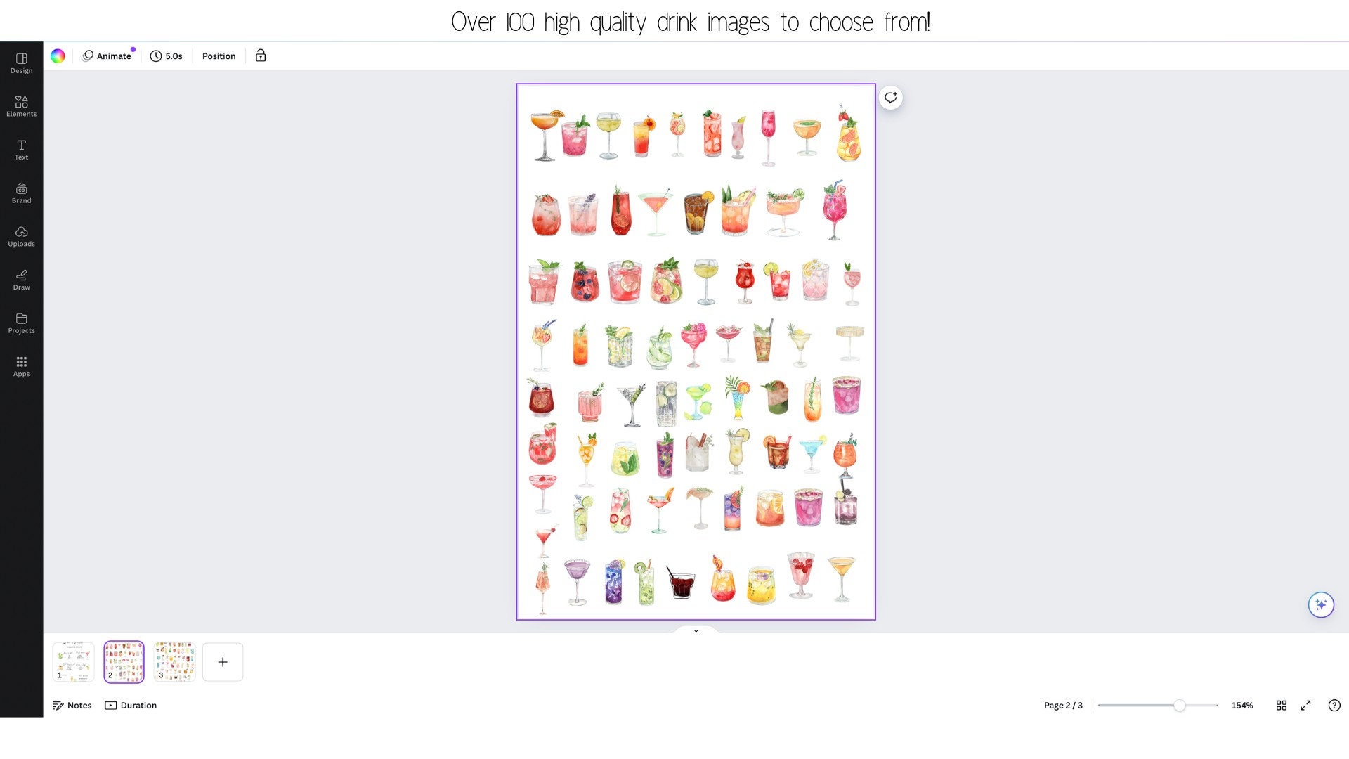 Modern Bar Menu Template | Digital Bar Menu Template for Wedding ...