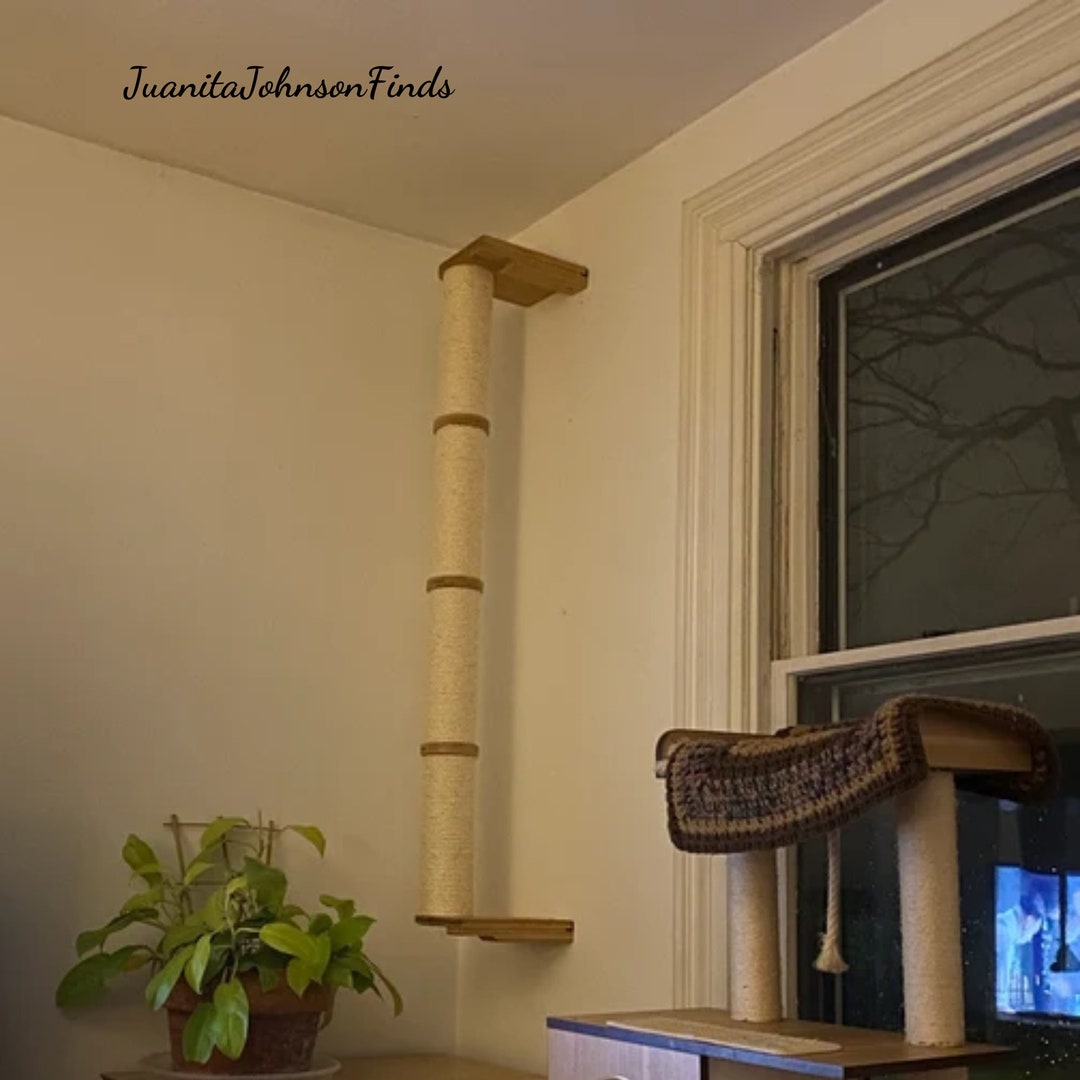 Cat Sisal Pole Wall Mounted Furniture Cat Scratching Pole Cat ...