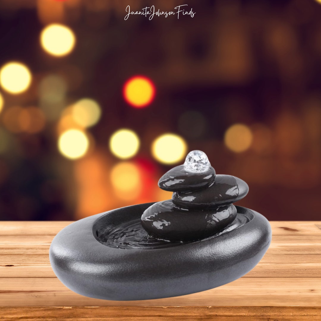 Water Fountain Desktop Fountains Multi-layer Stone Superimposed ...