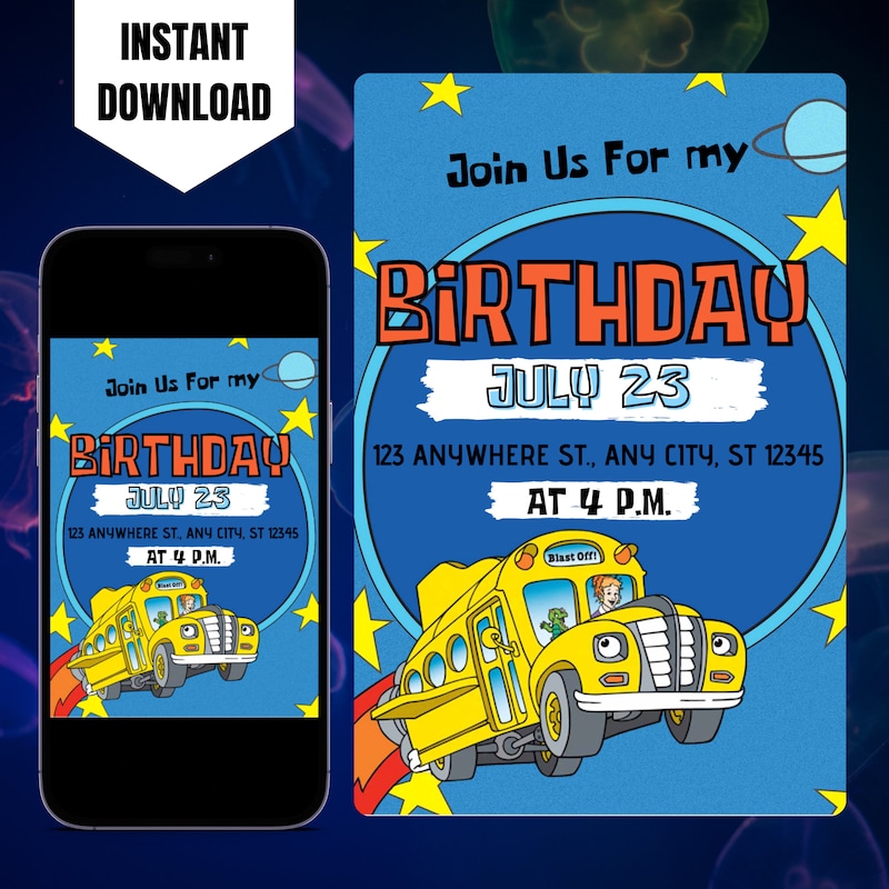 Magic School Bus Party - Etsy