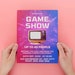 Editable Game Show Birthday Invitation, Digital Game Night Invitation ...