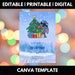 Editable Stitch Christmas Birthday Invitation Template - Etsy