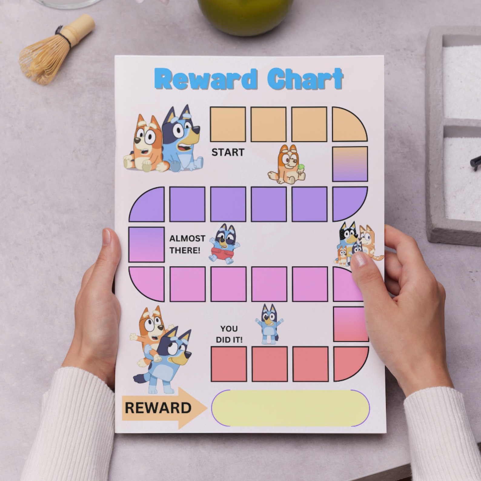 Bluey Reward Chart, Printable Bluey Potty Training Chart, Digital Bluey ...