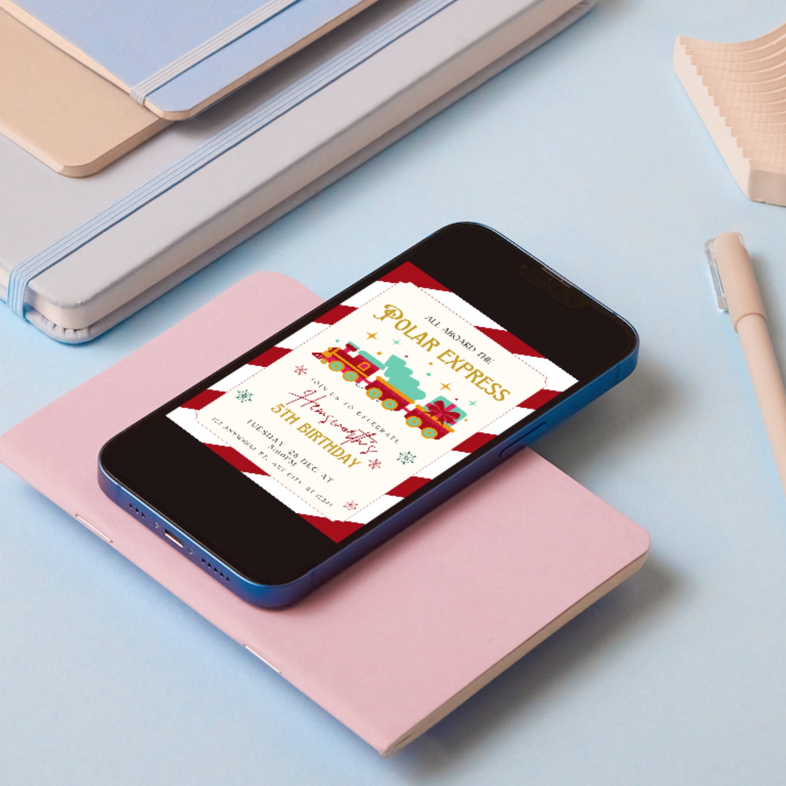 Editable Polar Express Birthday Invitation Printable Polar - Etsy