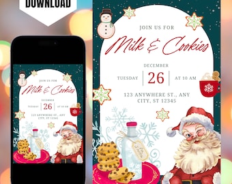 Editable Santa Claus is Coming to Town Invitation Printable - Etsy