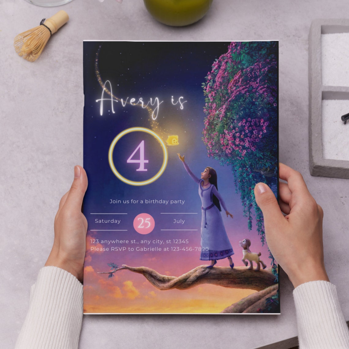 Editable Wish Invitation Digital Wish Birthday Invitation - Etsy