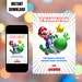 Editable Super Mario Thank You Cards, Printable Super Mario Birthday ...