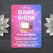 Editable Game Show Birthday Invitation, Digital Game Night Invitation ...