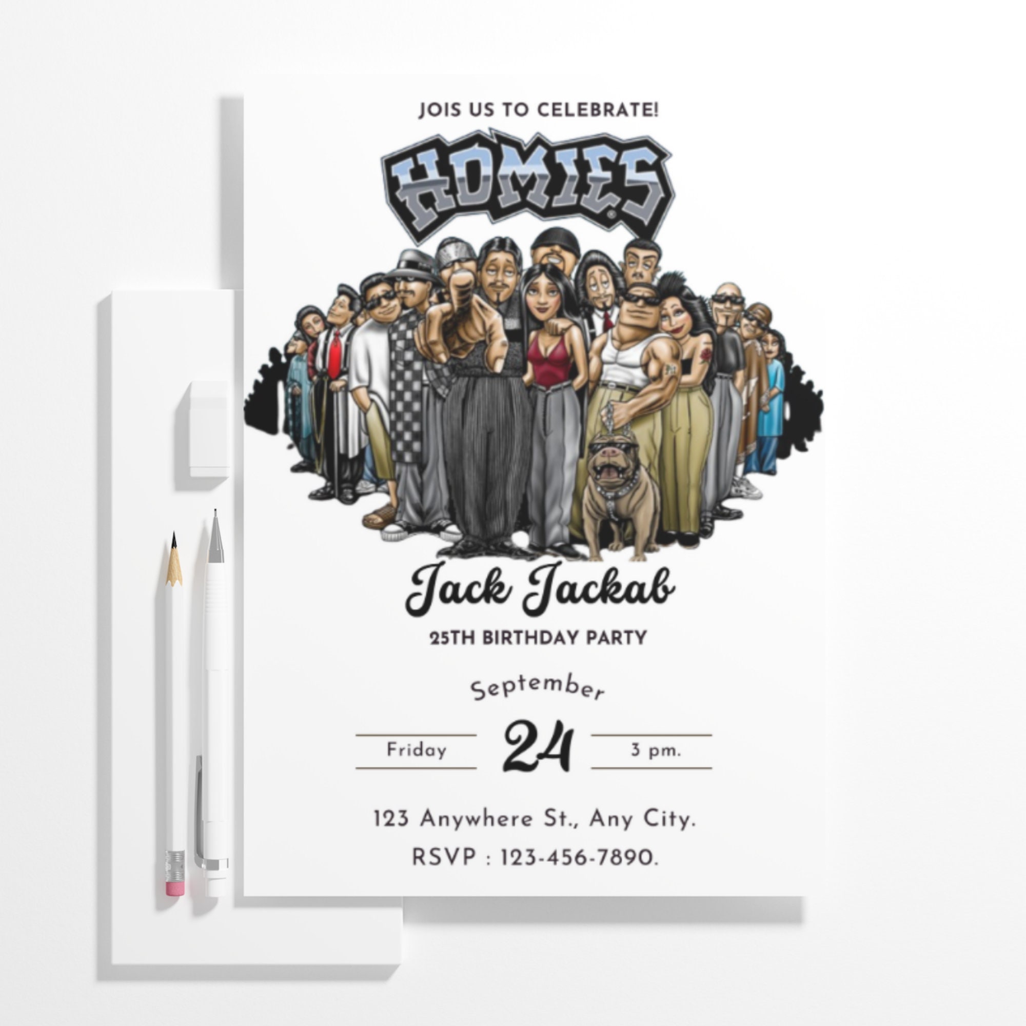 Editable Cholo Birthday Invitation: Printable Kids Party Invite - Etsy