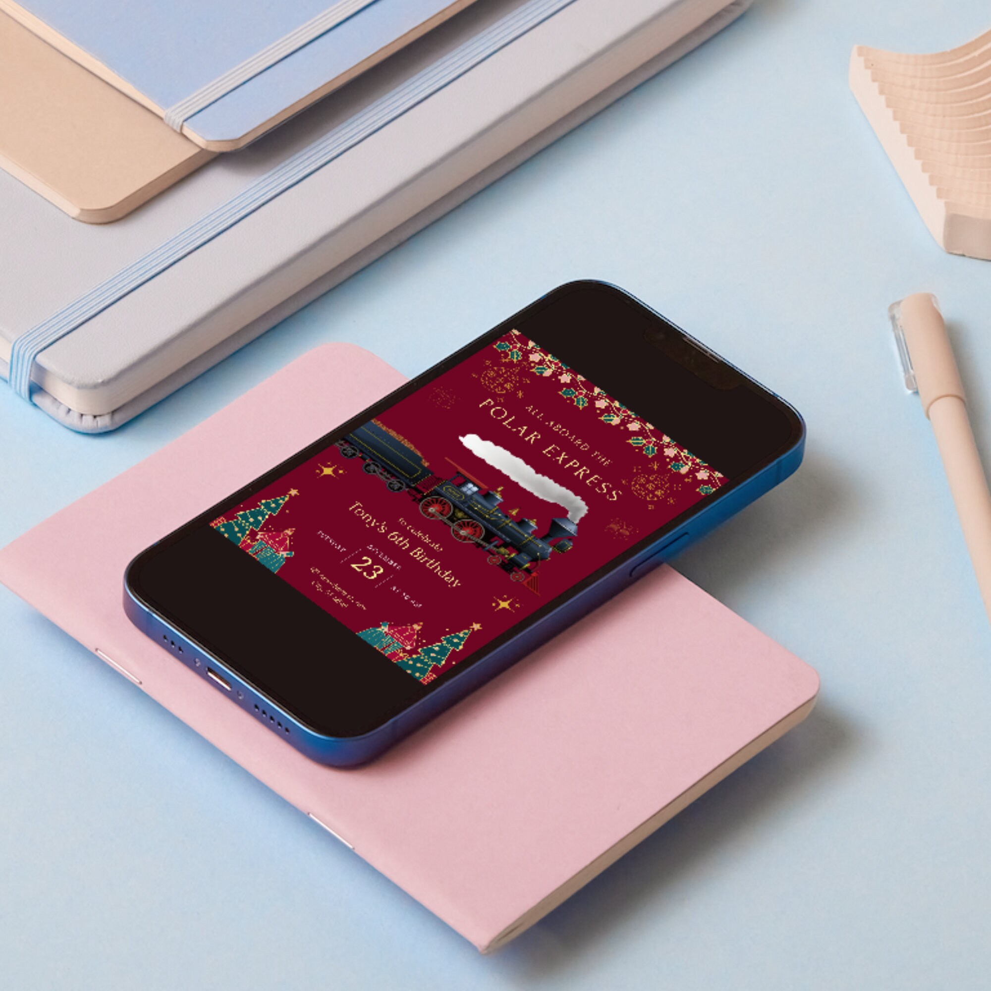 Editable Polar Express Birthday Invitation Printable Polar - Etsy