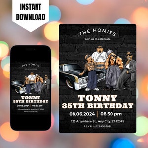Editable Cholo Birthday Invitation: Gangster Party Invite - Etsy