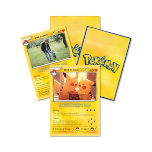 Custom Pokemon Fathers Day Card, Editable Pokeman Cards, Pokemon ...