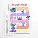 Stitch Reward Chart: Printable Kids Behavior Chore Chart - Etsy