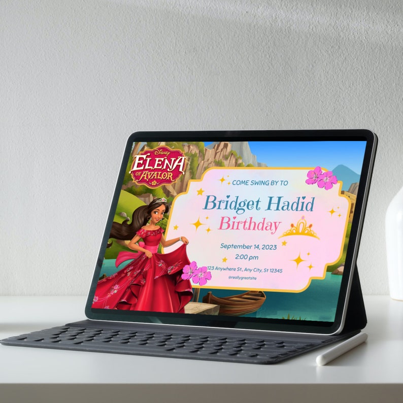Editable Elena of Avalor Birthday Invitation Template - Etsy