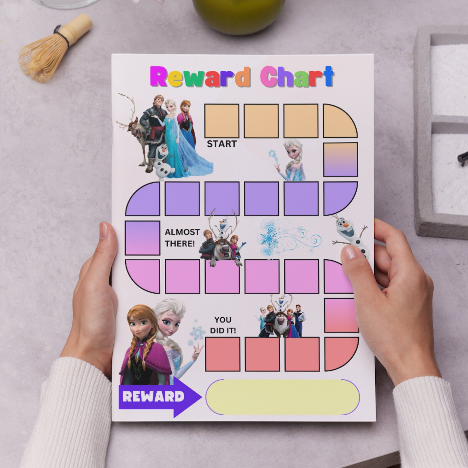 Frozen Reward Chart, Printable Frozen Behavior Chart, Digital Elsa ...