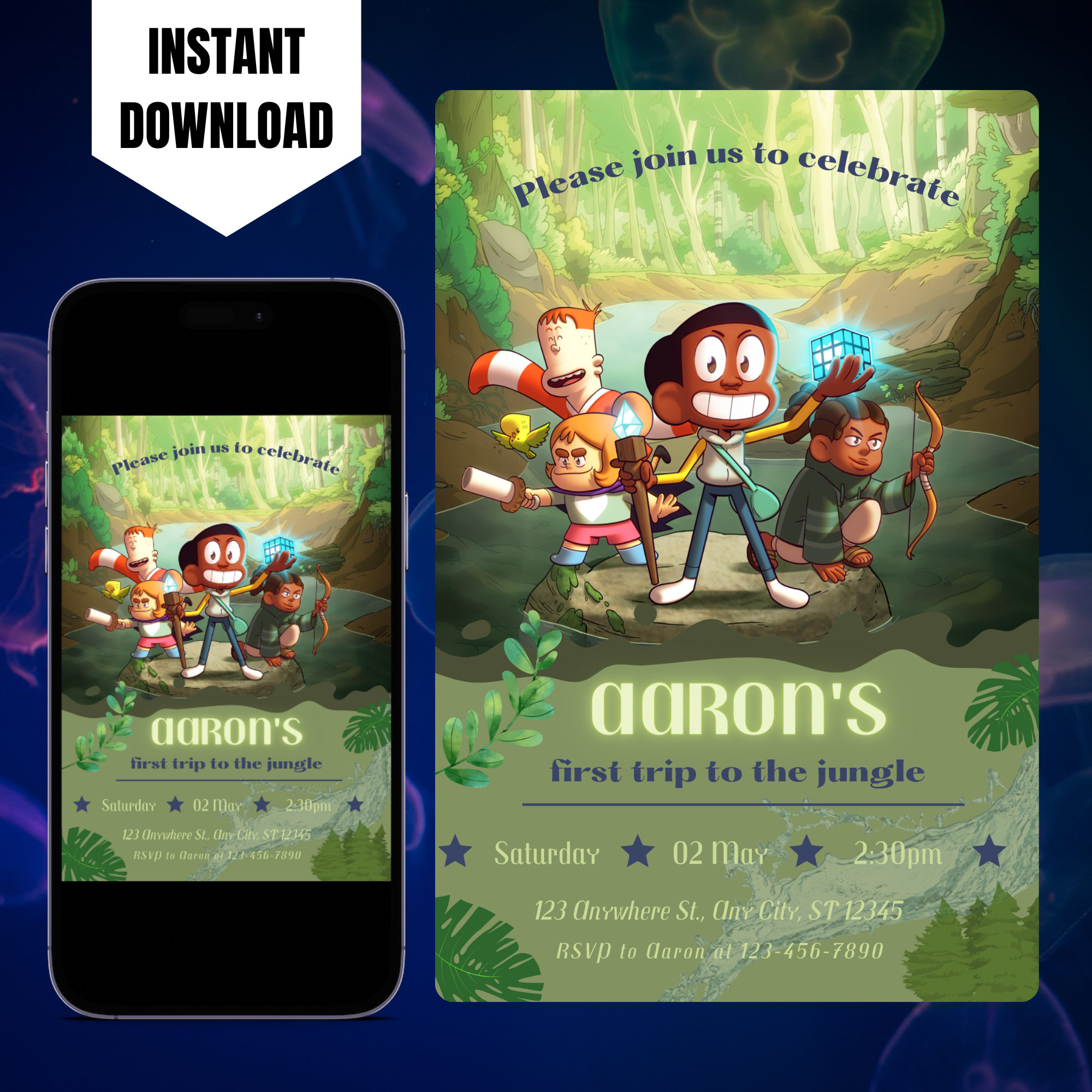 Editable Craig of the Creek Birthday Invitation - Etsy