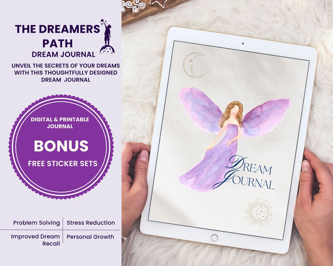 Dream Journal Digital and Printable Diary for Your Dreams Instant ...