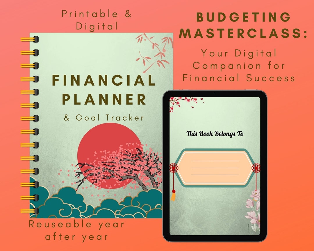Digital Printable Financial Planner - Budget, Save, Track Spending, and ...