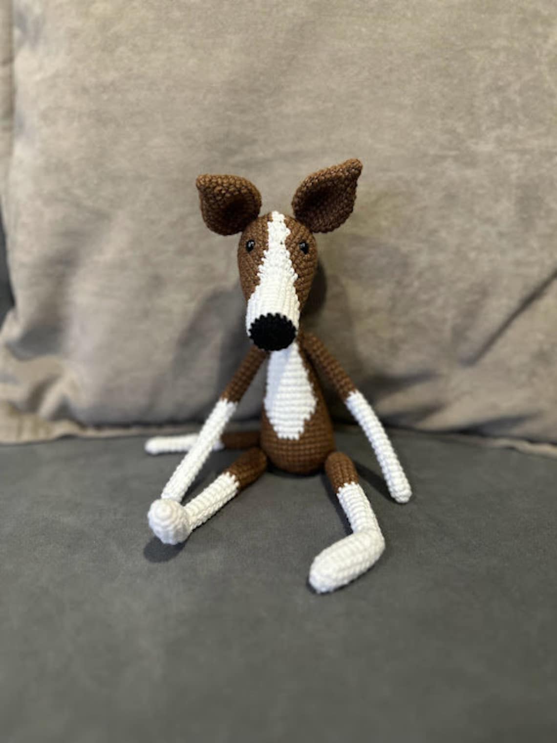 Whippet, Italian Greyhound Crochet Plush Unique Gift for Dog Owners - Etsy