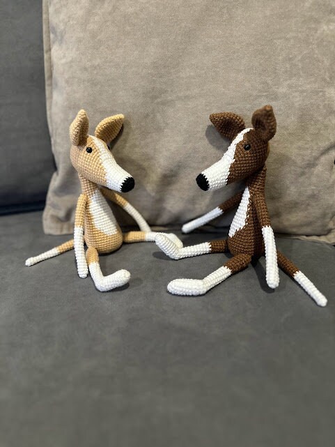 Whippet, Italian Greyhound Crochet Plush Unique Gift for Dog Owners - Etsy