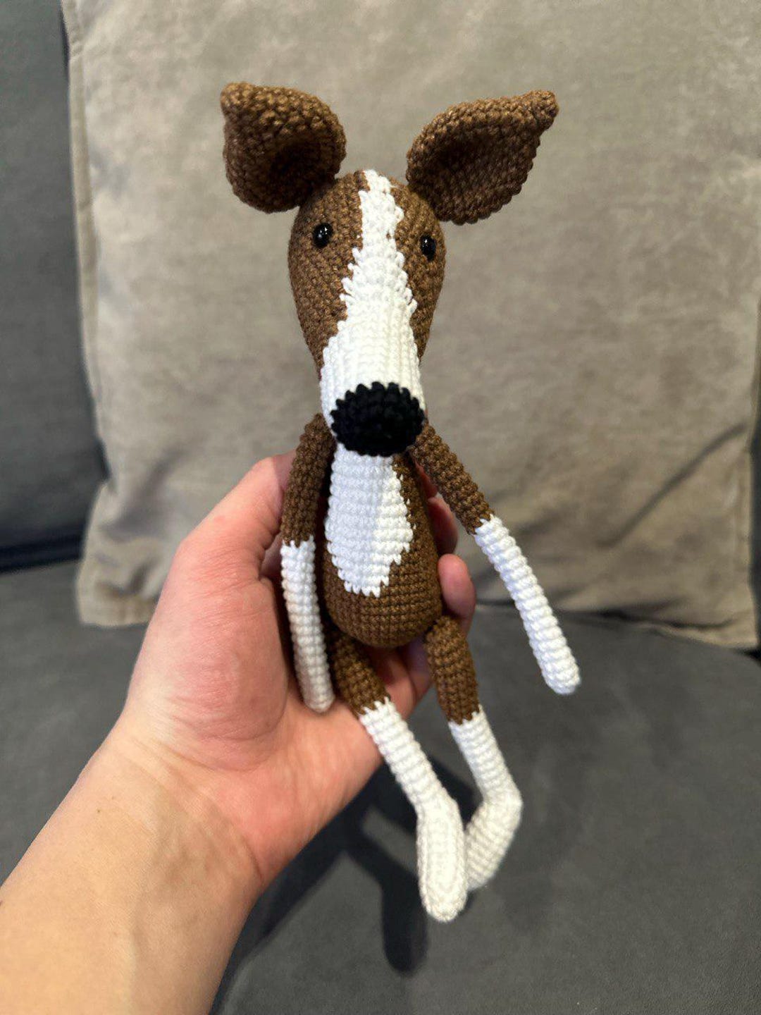 Whippet, Italian Greyhound Crochet Plush - Unique Gift for Dog Owners ...