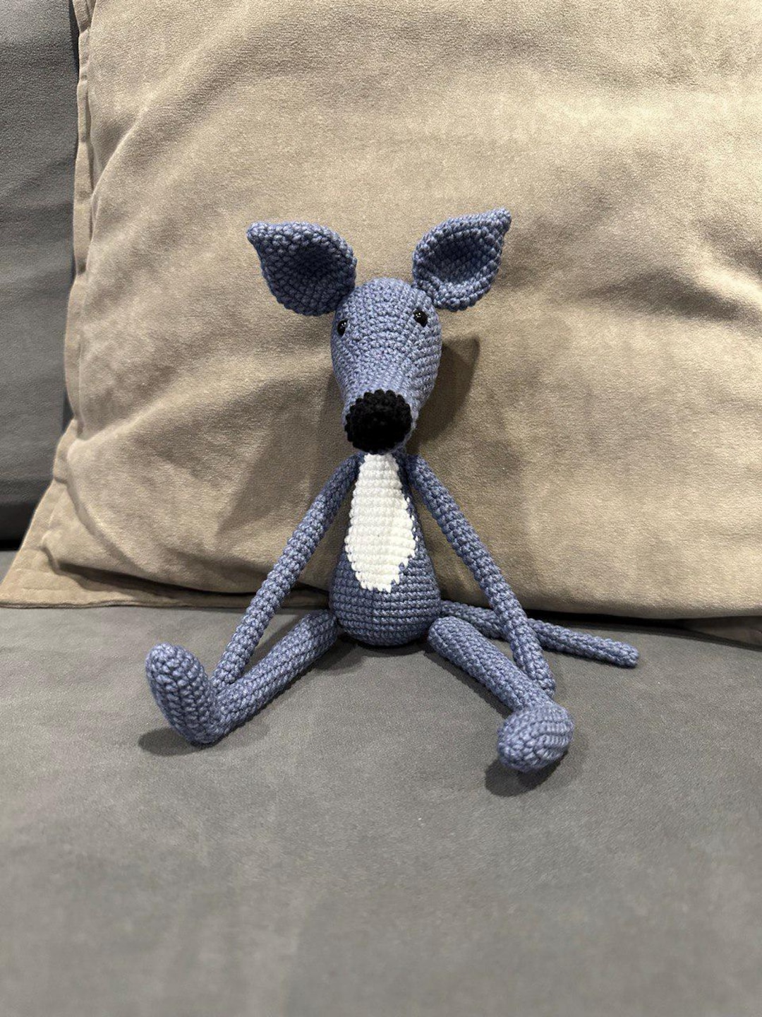 Adorable Greyhound Dog Plushie - Handcrafted Crochet Gift for Dog ...