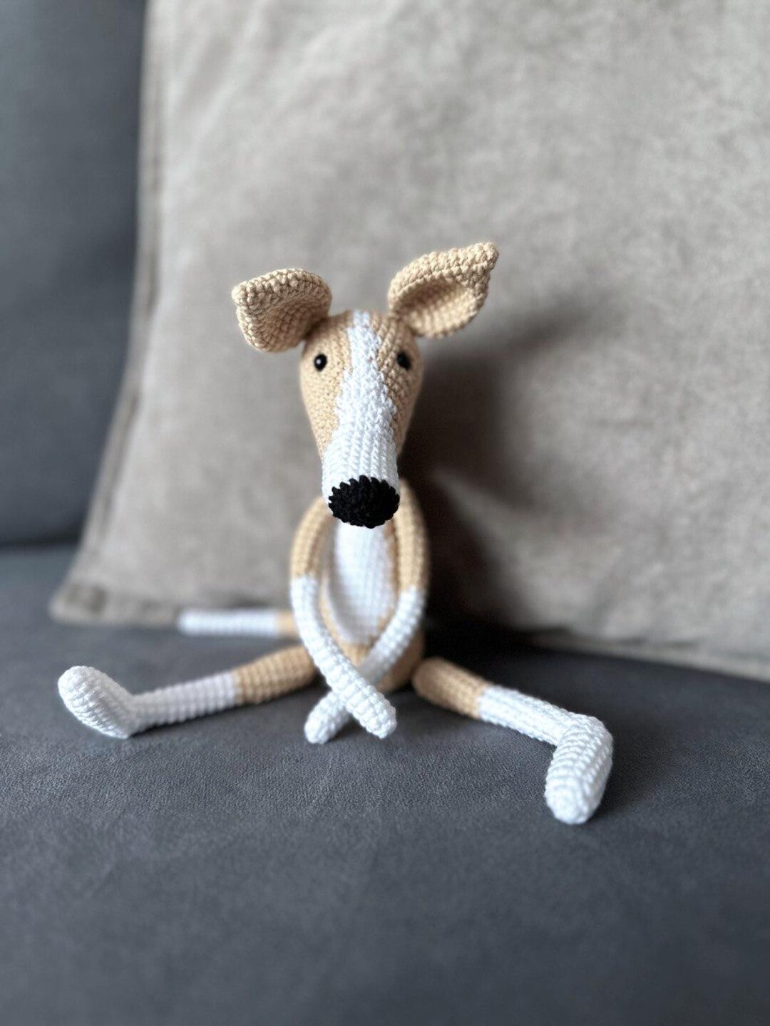 Greyhound Stuffed Toy: Handmade Plush Dog, Made to Order - Etsy