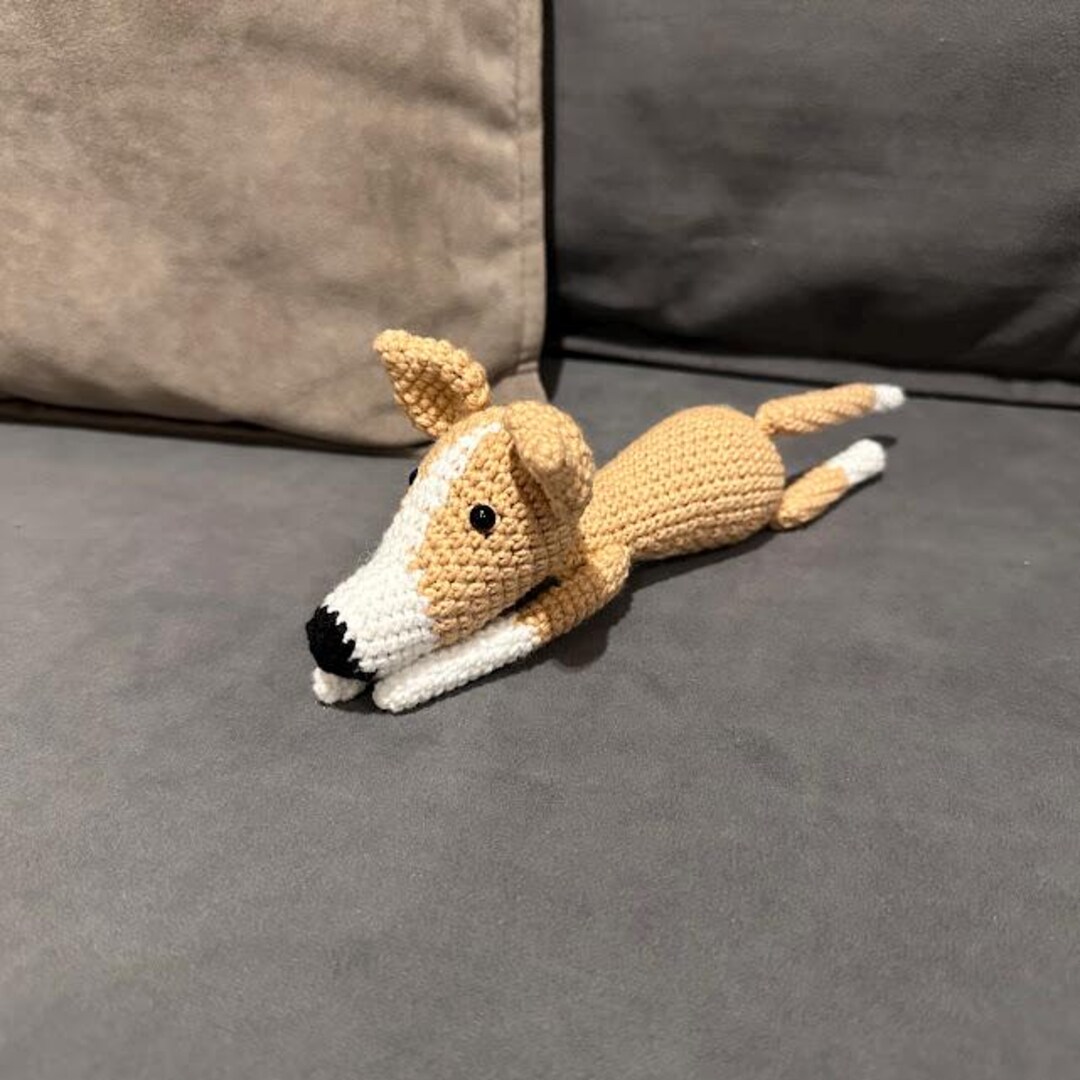 Mini Greyhound / Whippet / Italian Greyhound – 17 Cm (6.7”) Crochet ...