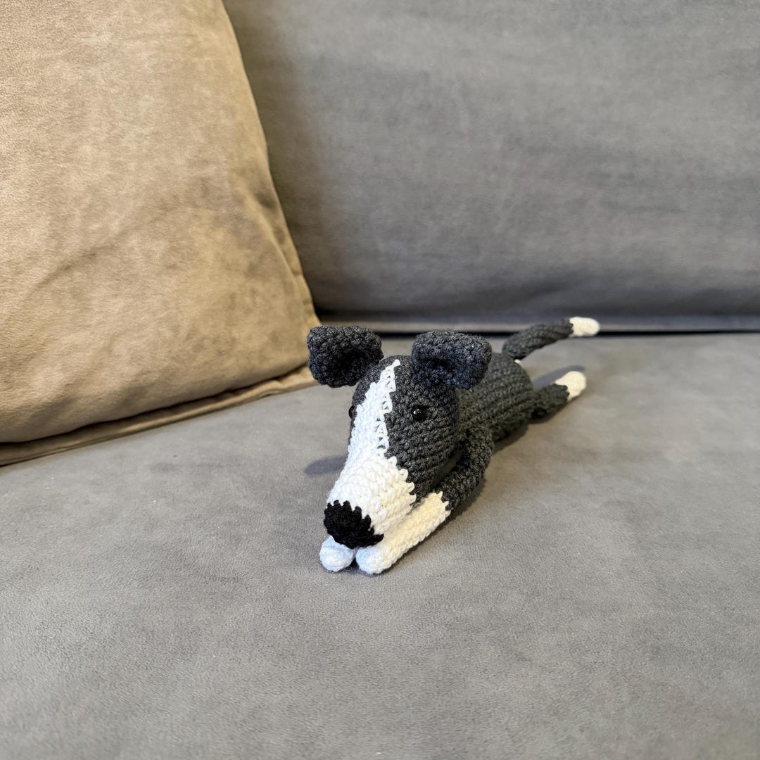 Whippet Small, Greyhound & Italian Greyhound Crochet Toy – Handmade Dog ...