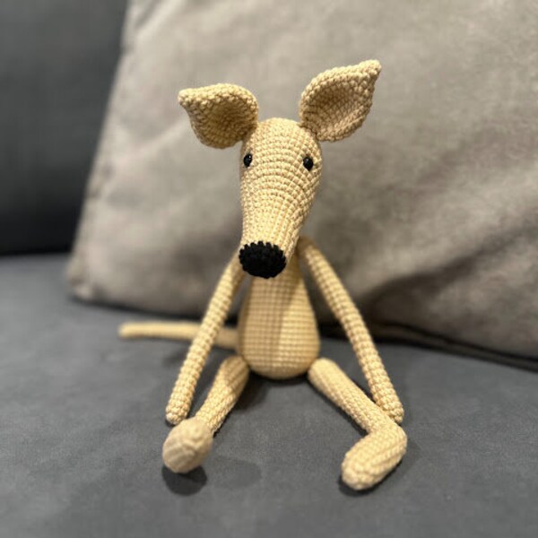 Whippet Toy Plush Italian Greyhound - Etsy