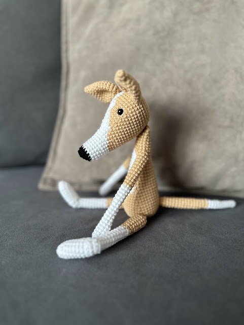 Greyhound Stuffed Toy: Handmade Plush Dog, Made to Order - Etsy